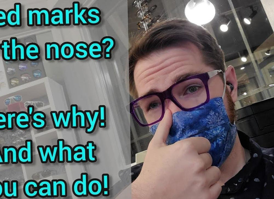 How do I stop getting marks on my nose from glasses?