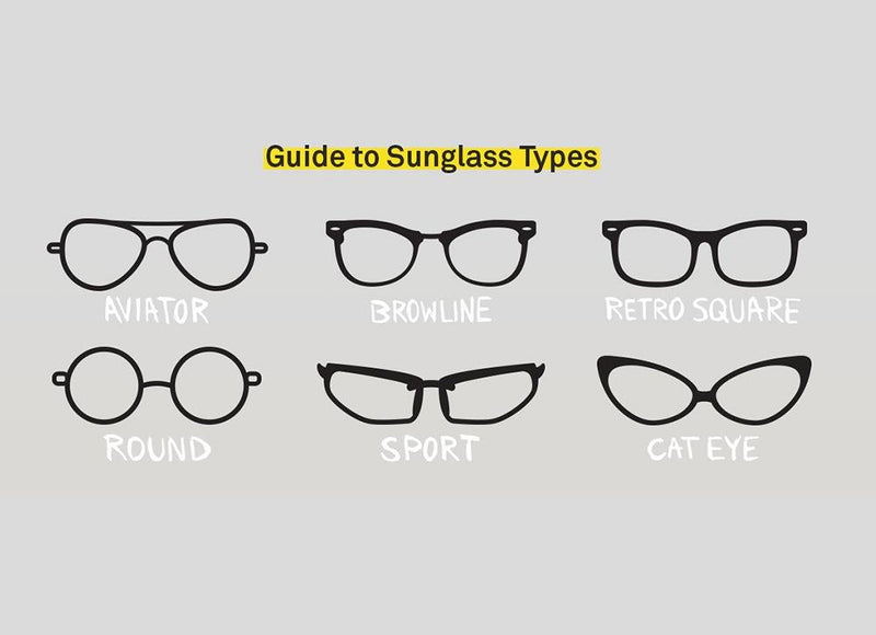 What are all the different types of glasses?